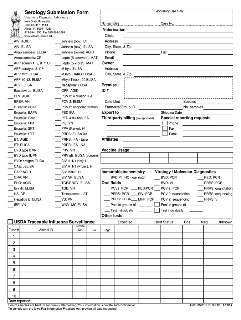 Fillable Online PDF Forms Iowa State University Fax Email Print - pdfFiller