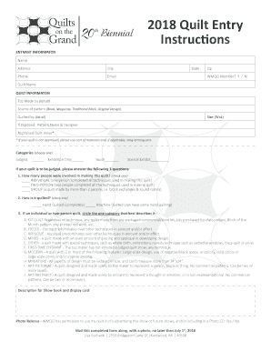 Fillable Online 2018 Quilt Entry Instructions - West Michigan Quilters ...