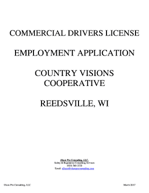 Fillable Online returning seasonal cdl holder employment application ...
