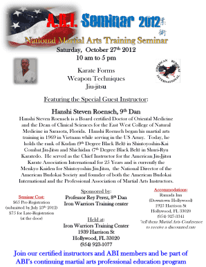 Fillable Online Karate Forms Fax Email Print - pdfFiller