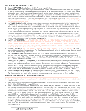 Fillable Online 2017 Costume Parade Registration Form.pdf Fax Email ...