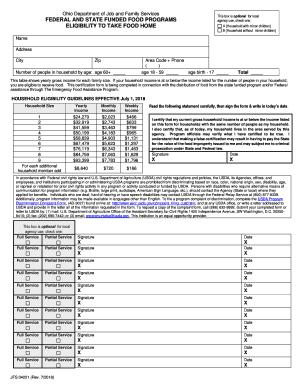 Fillable Online Eligibility to Take Food Home Form - West Ohio Food Bank Fax Email Print - pdfFiller