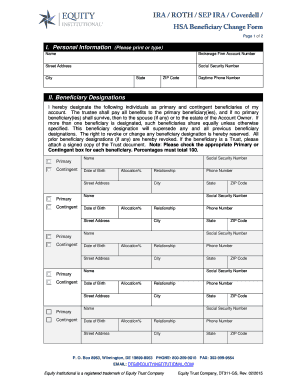 Fillable Online Transfer In Authorization Form - Equity Institutional ...