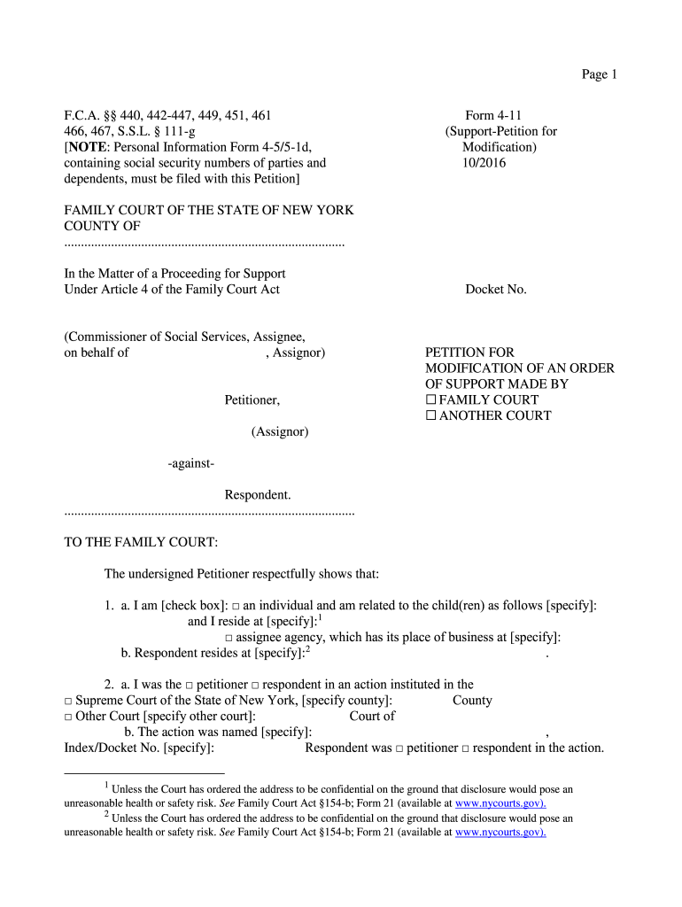 Child Support Modification New York Child Support Agreement Template 