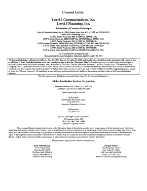 Fillable Online Level 3 Financing, Inc Fax Email Print - pdfFiller