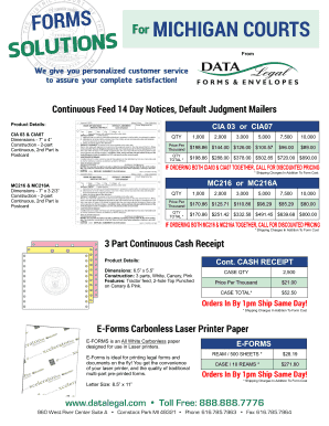 Fillable Online michigan courts forms - DataLegal Forms Fax Email Print ...