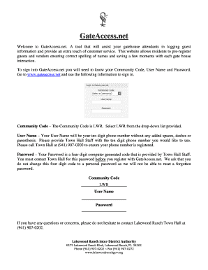 Fillable Online Gate Access Letter 2.doc Fax Email Print - pdfFiller