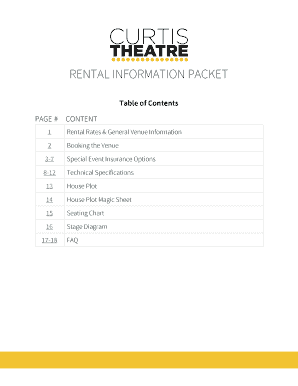 Fillable Online RENTAL INFORMATION PACKET Fax Email Print - pdfFiller