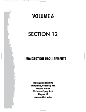 Fillable Online Immigration Requirements Fax Email Print - pdfFiller