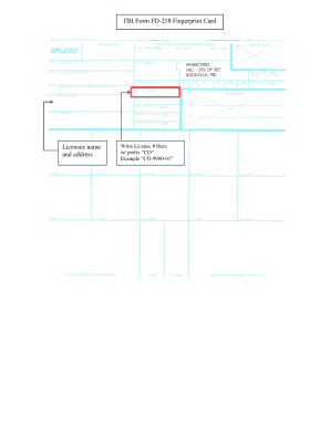 Fillable Online colorado FBI Form FD-258 Fingerprint Card - Colorado ...