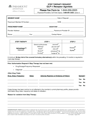 Fillable Online GLP1 Receptor Agonists Fax Email Print - pdfFiller