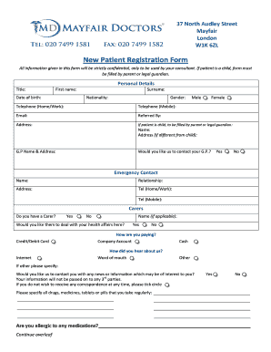 Mayfair Doctors North Audley Street - Fill Online, Printable, Fillable ...