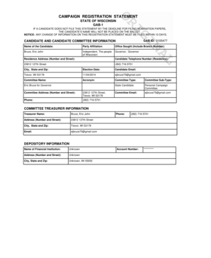 Fillable Online CAMPAIGN REGISTRATION STATEMENT - The Wheeler Report ...