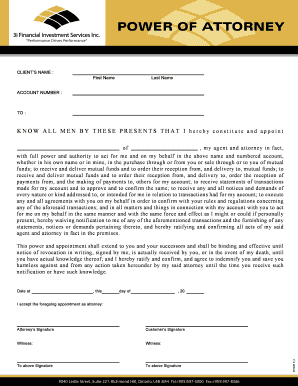 Fillable Online Power of Attorney Form Fax Email Print - pdfFiller