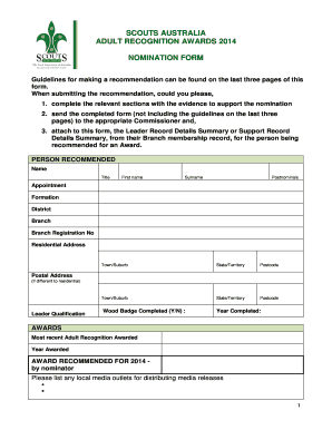 Fillable Online wa scouts org 2014_ARA_Form_intera.. - Scouts Australia ...