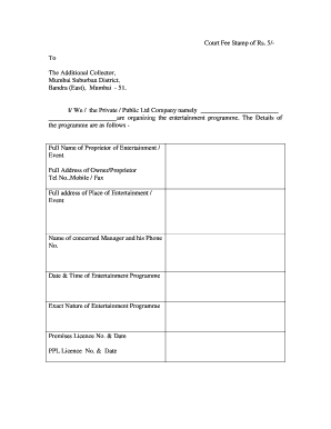 Fillable Online mumbaisuburban gov cbi permission forms Fax Email Print ...