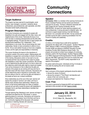 Fillable Online eastpointe Community connections registration form ...