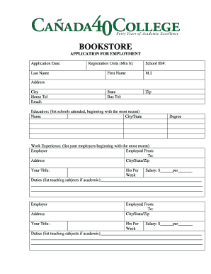 Fillable Online smccd Employment Application Short Draft 2 Fax Email ...