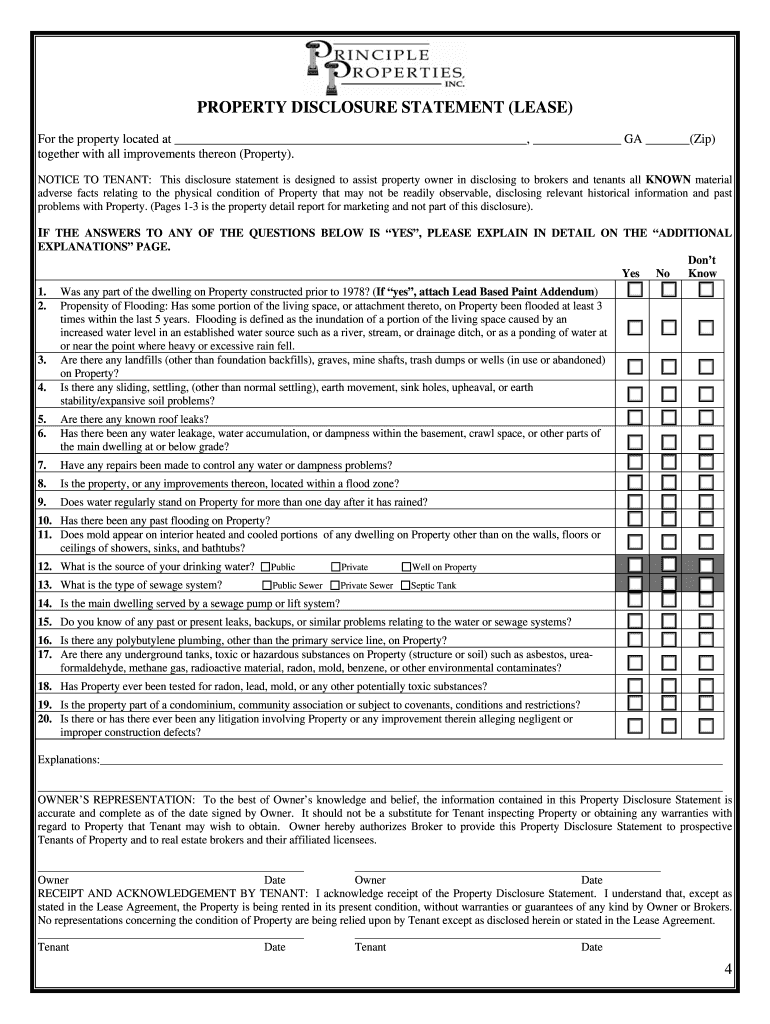 Fillable Online principlehomes Property Detail Report rev Fax Email ...