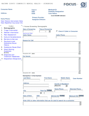 Fillable Online mccmh Http MACOMB COUNTY COMMUNITY MENTAL HEALTH ...