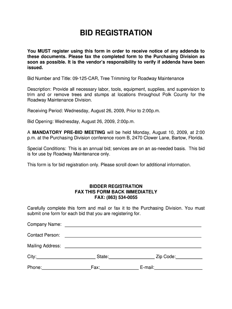 Fillable Online It is the vendors responsibility to verify if addenda ...