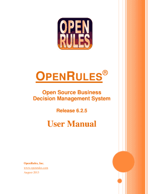 Fillable Online OpenRules, Inc Fax Email Print - pdfFiller