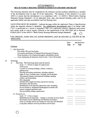 Fillable Online arkansas The following checklist must be completed by ...