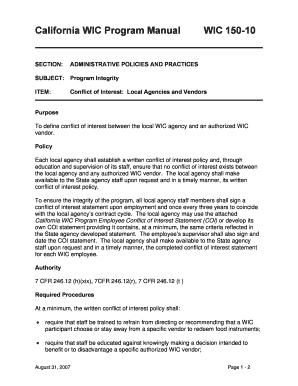 Fillable Online cdph ca Wic program manualWIC 170-30 - cdph ca Fax ...