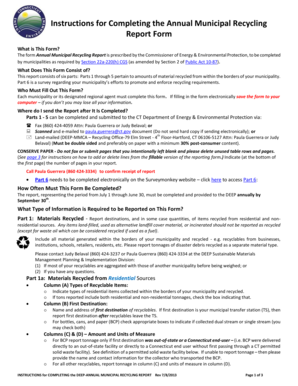 Fillable Online ct Instructions for Completing the Annual Municipal ...