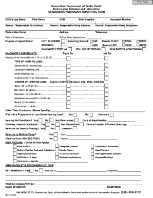 Fillable Online Aud Dx Reporting Form (rev 212) Fax Email Print - pdfFiller