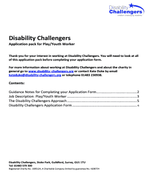 Fillable Online Disability Challengers Fax Email Print - pdfFiller