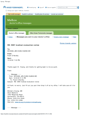 Fillable Online i b5z RE: DMV medical evaluation notice Fax Email Print ...