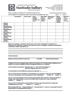 Fillable Online Please complete the following for all members living ...