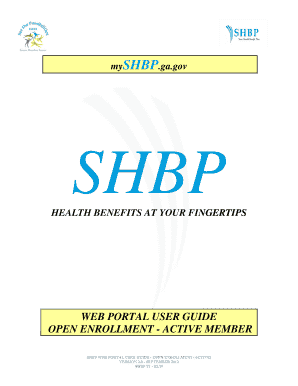 Fillable Online dch georgia 2013 SHBP Active Employee Online Help Fax ...