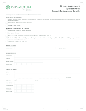 Fillable Online Death Claim Form - MCPF Fax Email Print - pdfFiller
