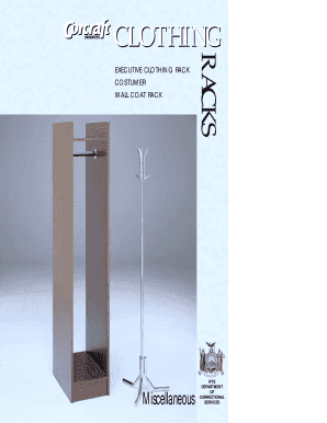 Fillable Online Clothing Racks - Corcraft Fax Email Print - pdfFiller