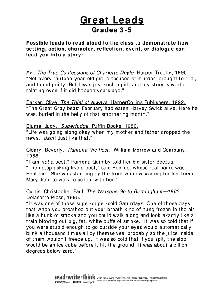 Fillable Online Great Leads Fax Email Print - pdfFiller