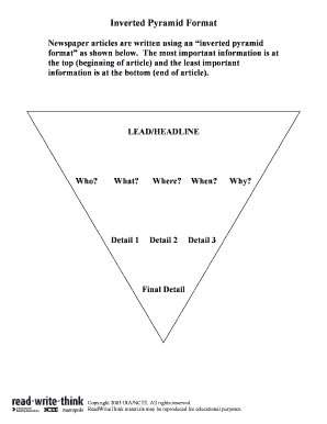 Fillable Online Inverted Pyramid Format Fax Email Print - pdfFiller