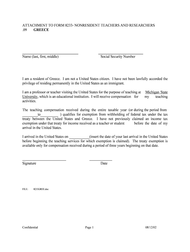 Fillable Online ctlr msu 8233GREE (pdf format) Fax Email Print - pdfFiller