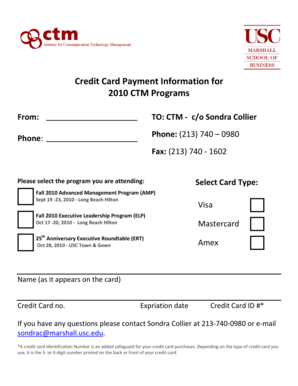 Fillable Online www-marshall usc Form - USC Marshall - www-marshall usc ...