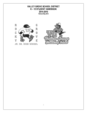 Fillable Online rghs vgsd School Handbook - Rocky Grove High School ...