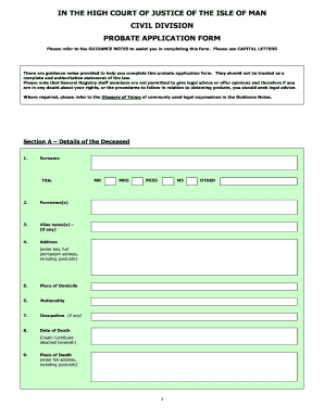 Fillable Online gov IN THE HIGH COURT OF JUSTICE OF THE ISLE OF MAN ...