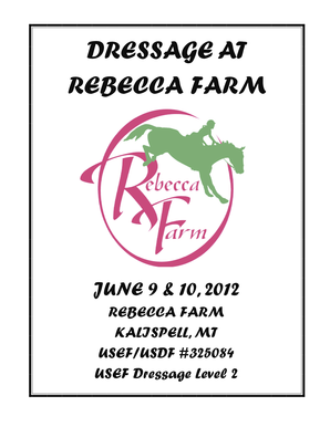 Fillable Online rebeccafarm DRESSAGE AT REBECCA FARM - rebeccafarm Fax ...