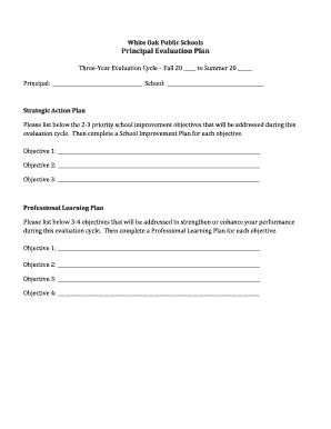 Fillable Online isbe Sample Principal Evaluation Form - isbe Fax Email ...