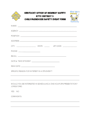 Fillable Online transportation ky CPS Event Form.pub - transportation ...