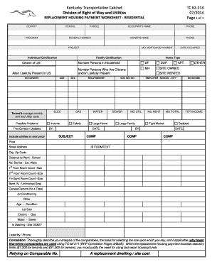 Fillable Online transportation ky Kentucky Transportation Cabinet ...