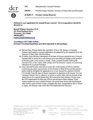 Massachusetts Licensed Foresters - Mass.Gov - Mass - Fill and Sign ...