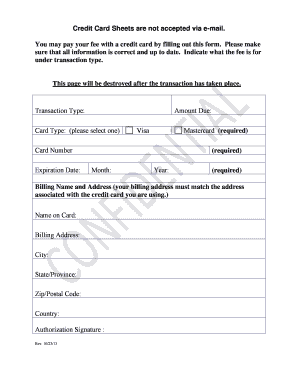 Fillable Online nh Credit Card Sheets are not accepted via e-mail Fax Email Print - pdfFiller