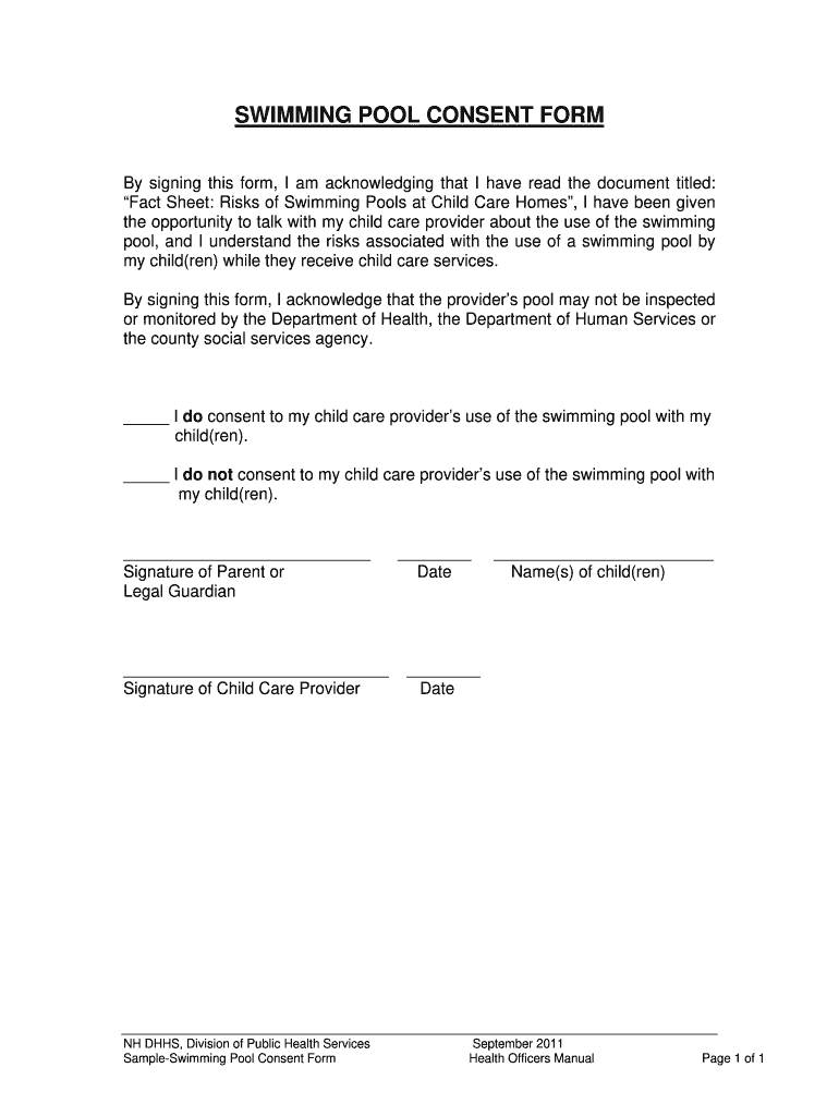 Printable Swimming Pool Waiver Template Printable Templates