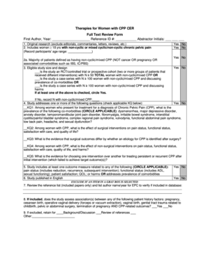 Fillable Online ncbi nlm nih Therapies for Women with CPP CER: Full ...